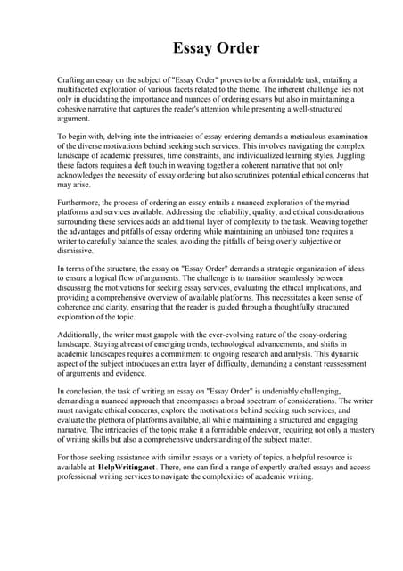 Essay Writing Service Illegal | PDF