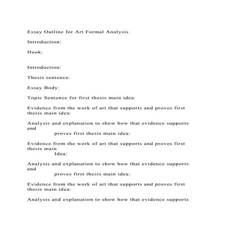 Essay Outline for Art Formal AnalysisIntroductionHook.docx