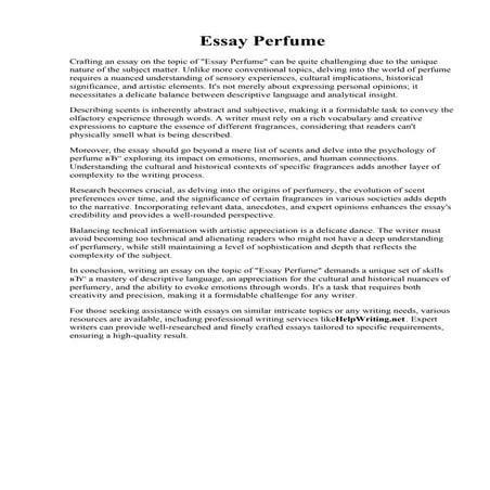 Essay Perfume. Perfume Write for Us, Submit Post, And Advertise with us ...