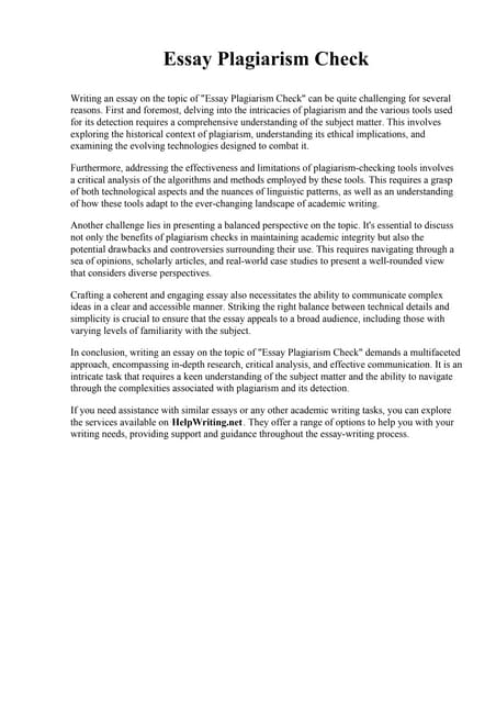 Check Essays | PDF | Educational Assessment | Education