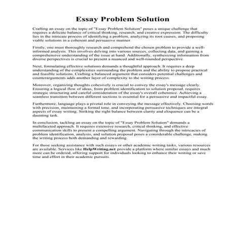 Essay Problem Solution.pdf