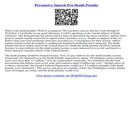 Essay Pro Death Penalty | PDF