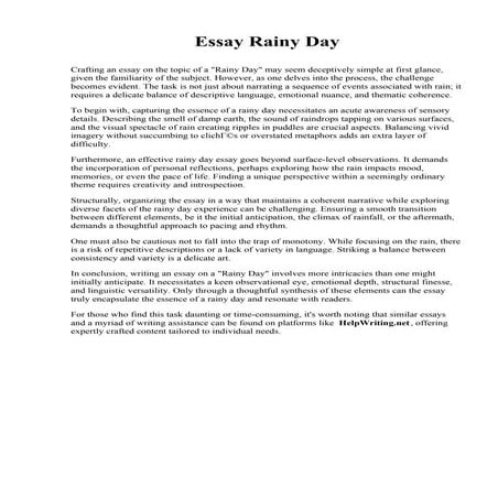 Essay Rainy Day.pdf