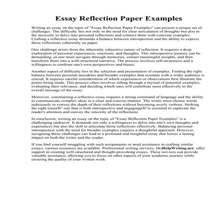 Essay Reflection Paper Examples.pdf