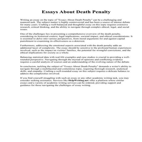 Essays About Death Penalty.pdf