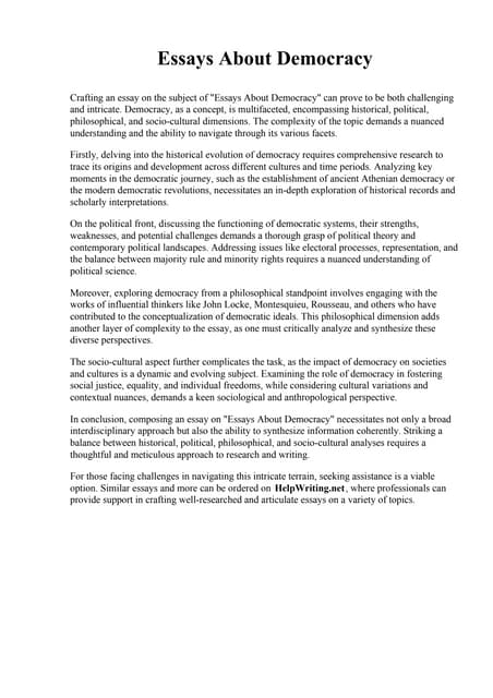 Essay On Importance Of Democracy.pdf