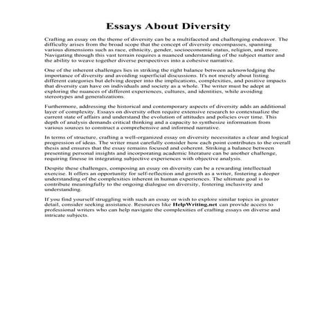 Essays About Diversity.pdf