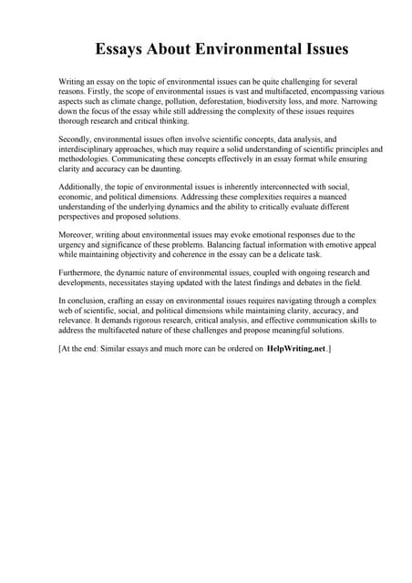 Essay On Environmental Problems.pdf