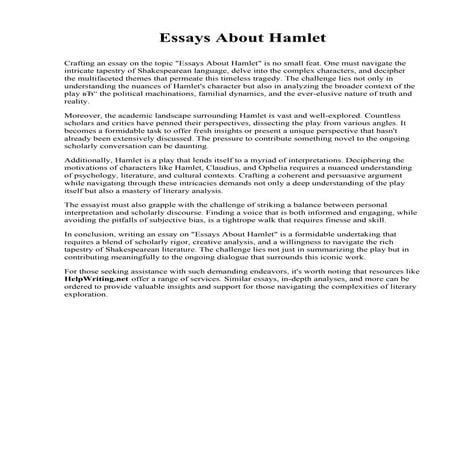 Essays About Hamlet.pdf