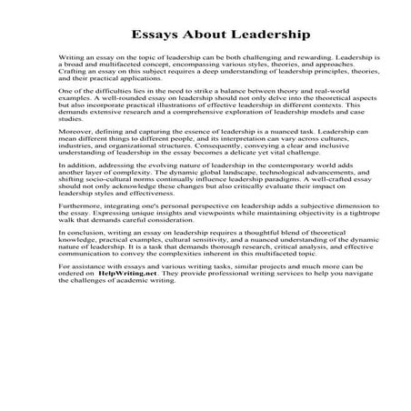 Leadership Essays Examples.pdf