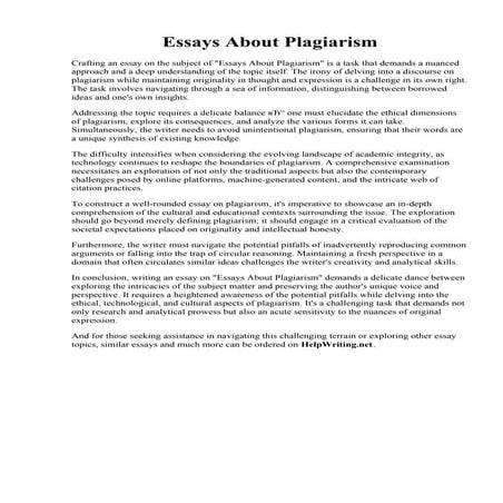 Essays About Plagiarism.pdf