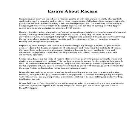 Essays About Racism.pdf
