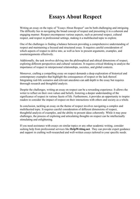 Respect Definition Essay.pdf