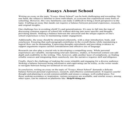 Essays About School.pdf