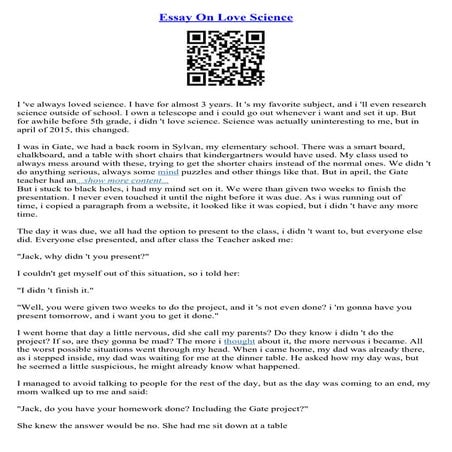 Essays About Science | PDF