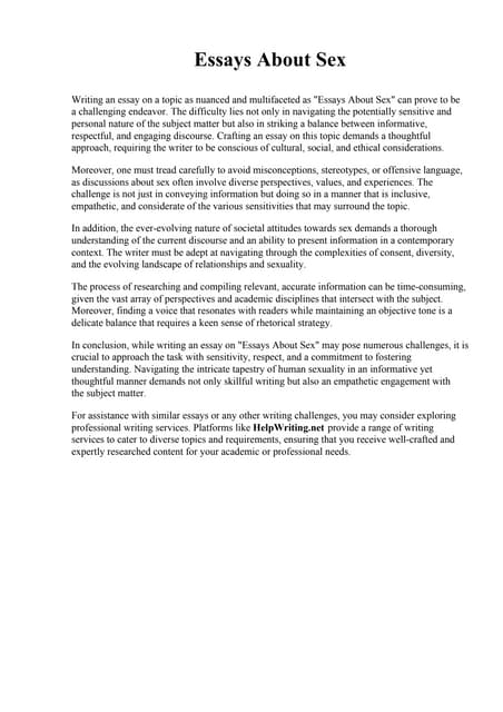 Same Sex Marriage Essay Pdf