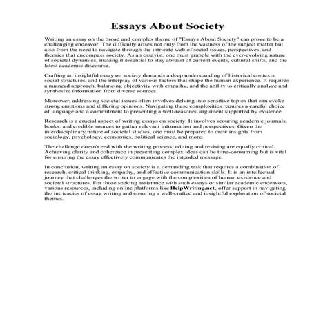 Essays About Society.pdf