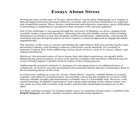 Stress Essays.pdf
