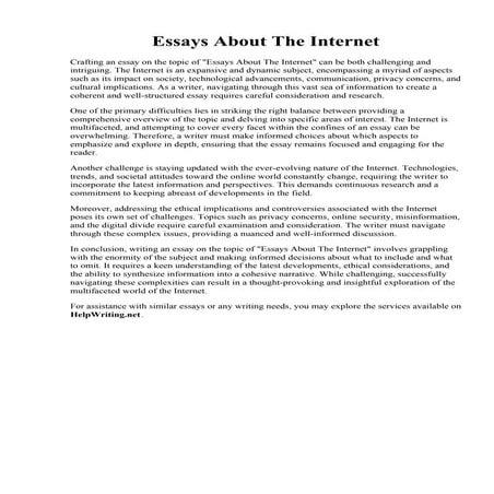 Essays About The Internet. Uses Of Internet. - A-Level Media Studies ...