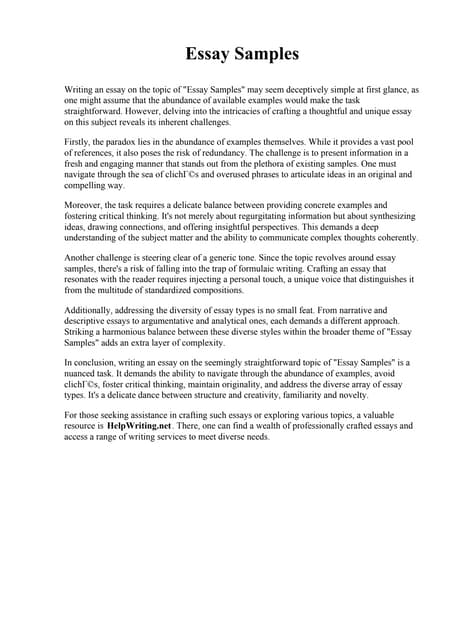 Essay Examples. Washtenaw Community College | PDF | Education