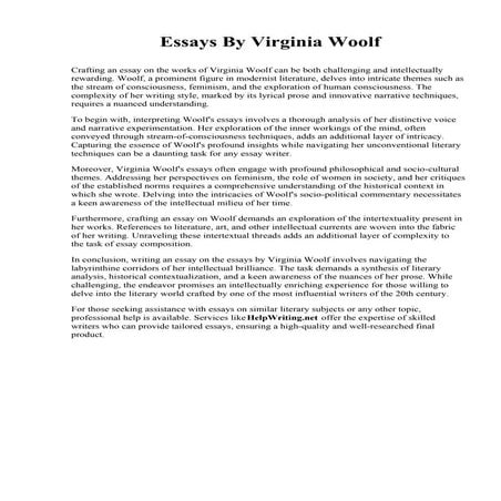 Essays By Virginia Woolf.pdf