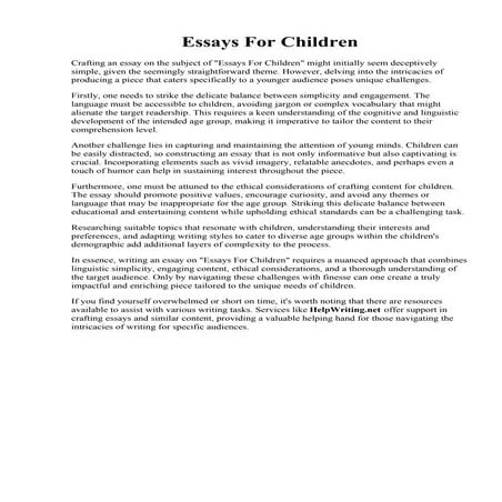 Essays For Children.pdf