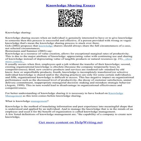 Essays On Knowledge | PDF