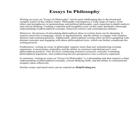 Essays In Philosophy.pdf
