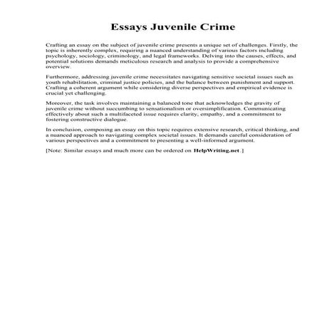 Juvenile Delinquency Essay.pdf