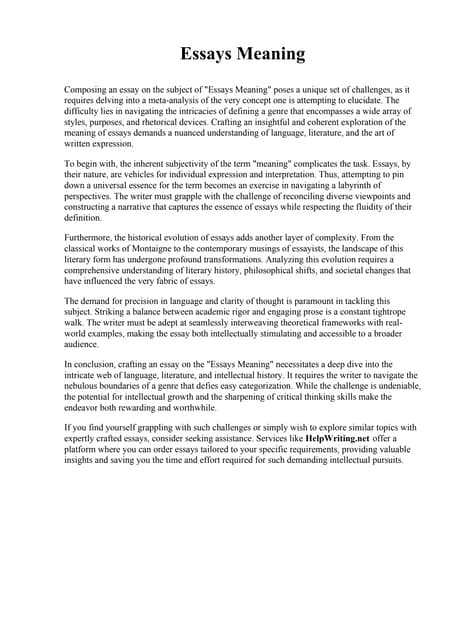 Essay Literature Pdf Homework And Study Education