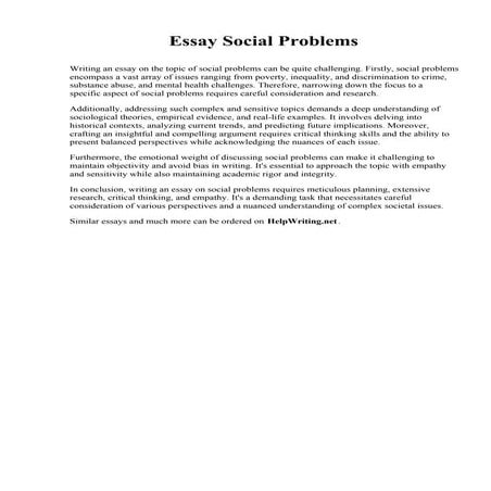 Essay Social Problems.pdf