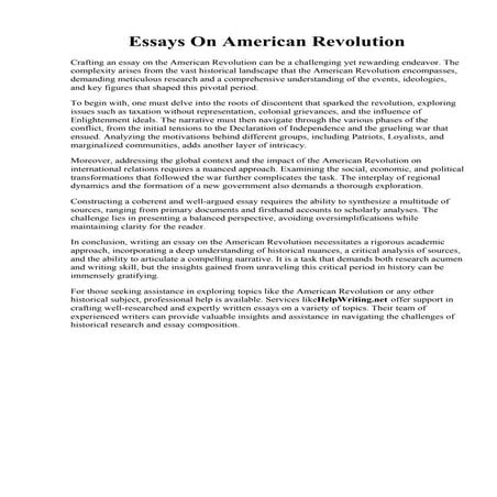 Essays On American Revolution.pdf