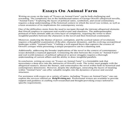 Essays On Animal Farm.pdf