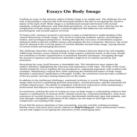Essays On Body Image.pdf
