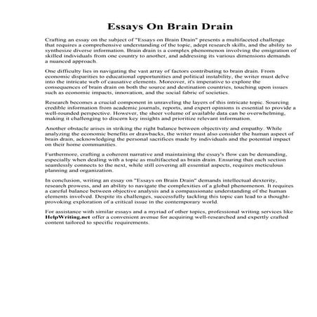 Essays On Brain Drain.pdf
