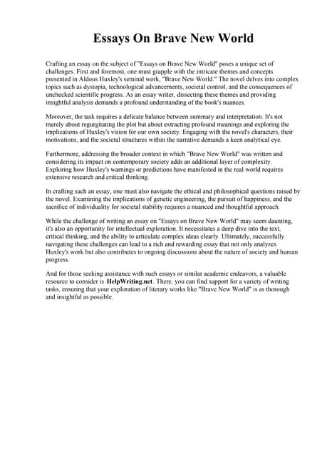 Essay On Brave New World.pdf