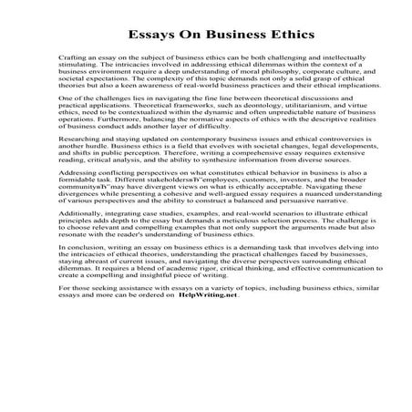 Essays On Business Ethics.pdf