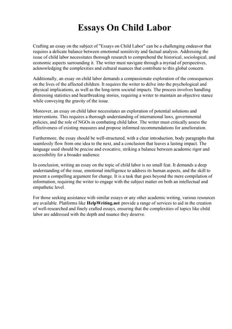 Essay About Child Labour.pdf