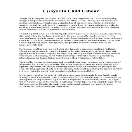 Essays On Child Labour.pdf