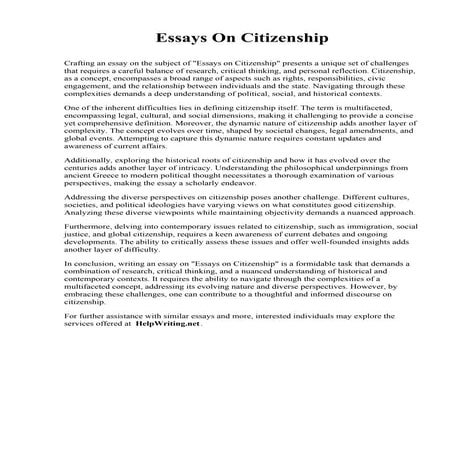 Essays On Citizenship.pdf