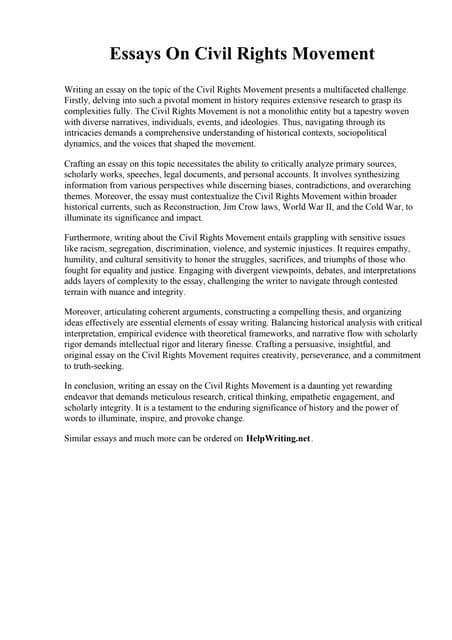 African American Civil Rights Movement Essay.pdf