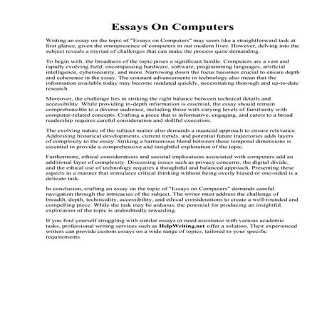Essays On Computers.pdf