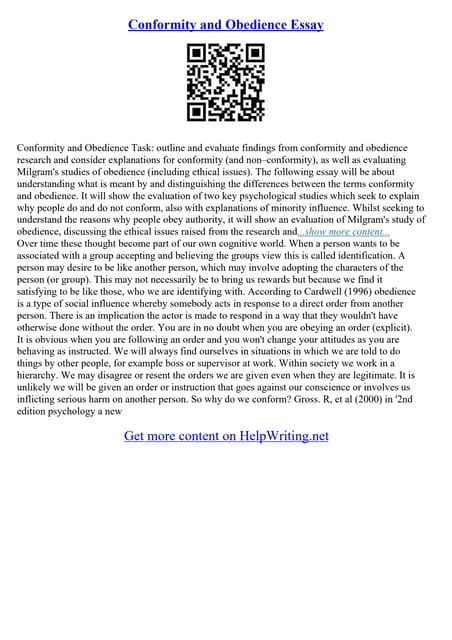 Conformity | PPTX | Science