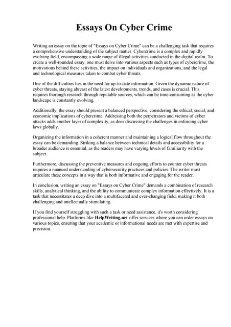 Essays On Cyber Crime.pdf Essays On Cyber Crime.pdf