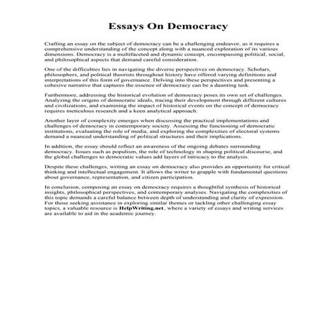 Essay On Importance Of Democracy.pdf