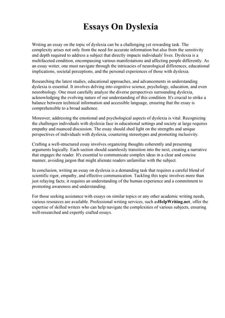 Essay On Blind People | PDF