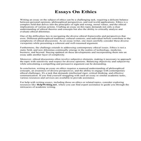 Essays On Ethics.pdf
