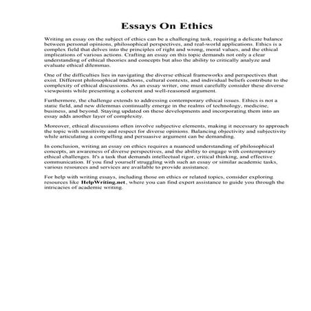 Essays On Ethics.pdf