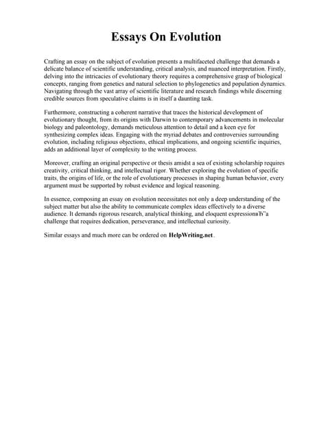 Evolution Essay Questions.pdf