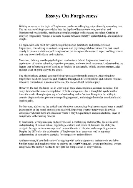 Forgiveness Essay.pdf